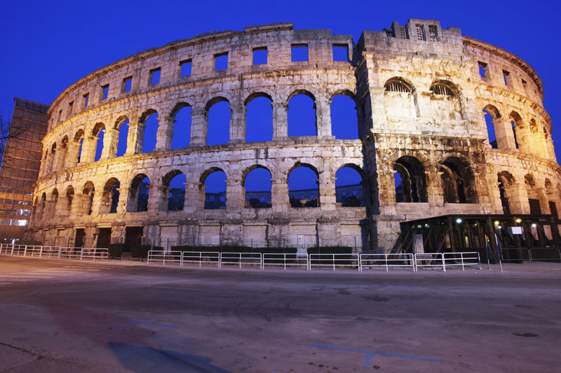 Pula is the largest city in Istria County, Croatia, situated at the ...